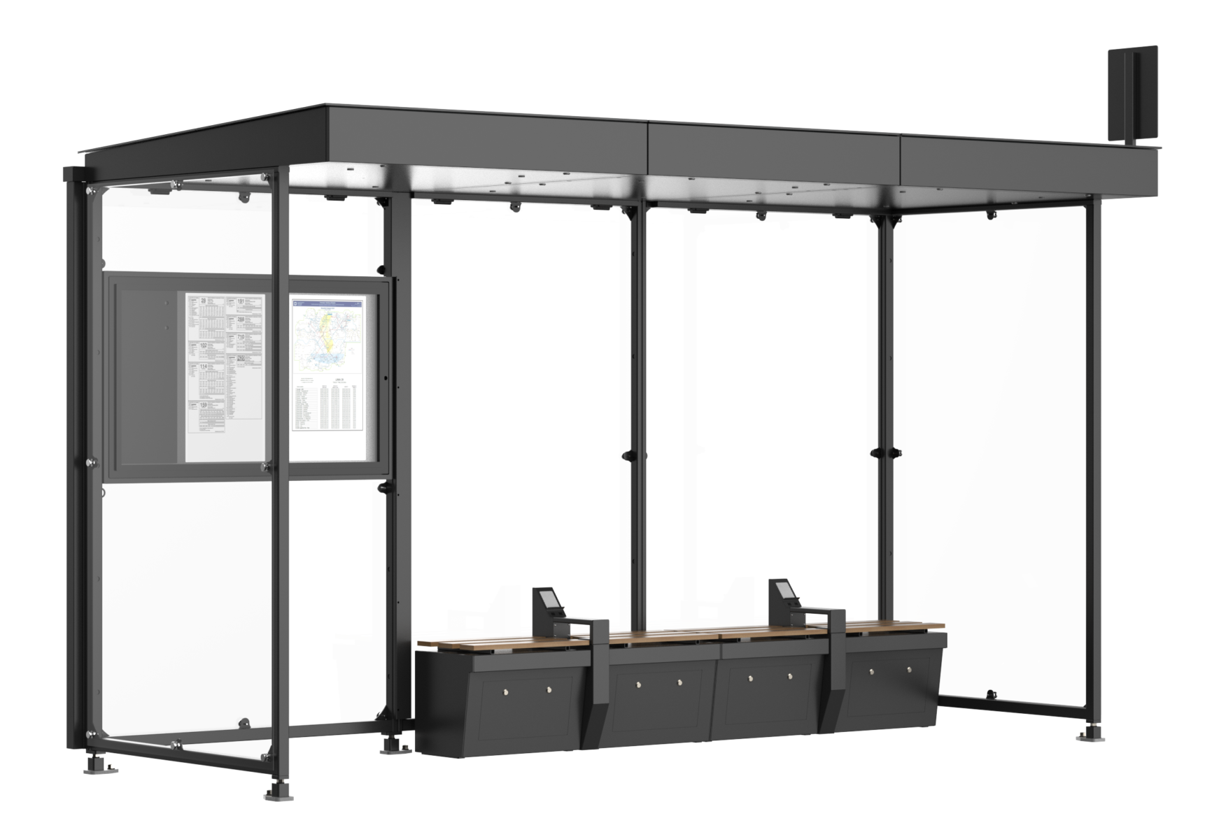SOLARER STADTUNTERSTAND - IBOMBO | Fahrrad Reparaturstation | Direkt vom Hersteller!