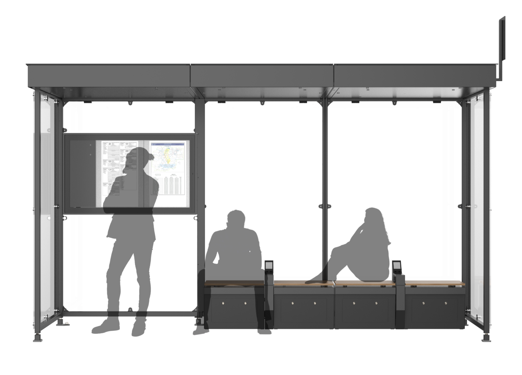 SOLARER STADTUNTERSTAND - IBOMBO | Fahrrad Reparaturstation | Direkt vom Hersteller!